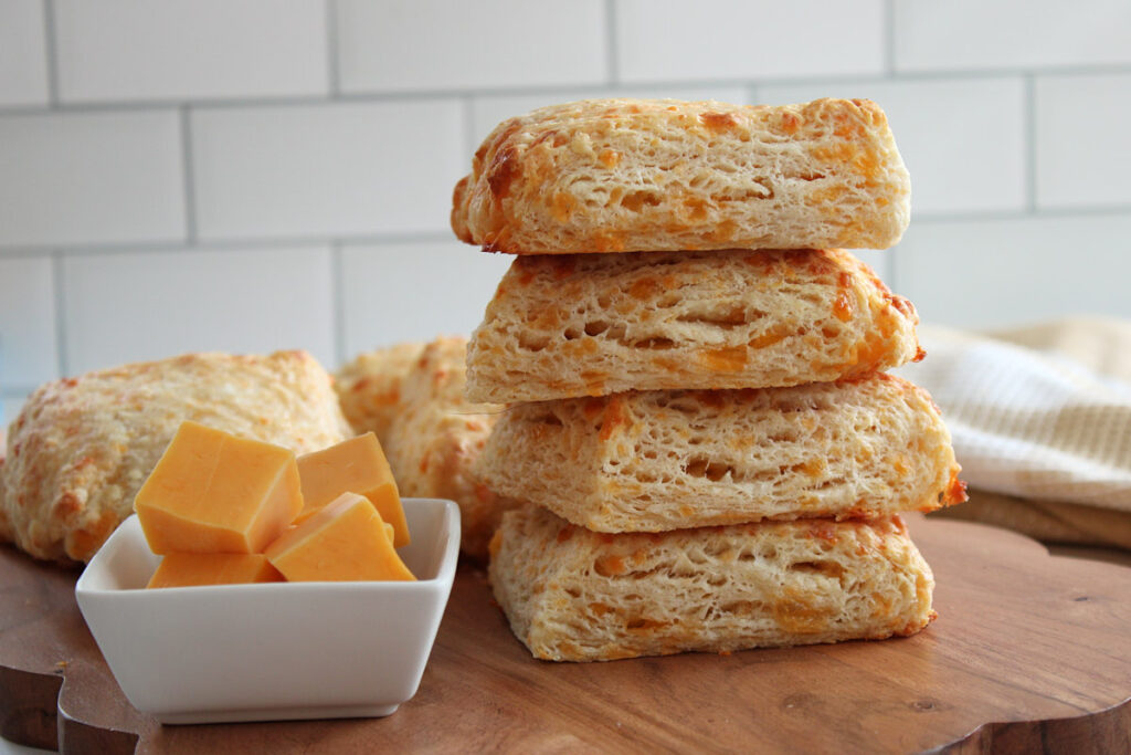 Easy Sourdough Cheddar Biscuits - Country Roads Sourdough