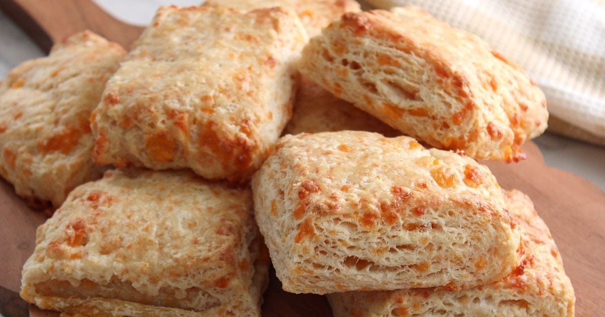 Easy Sourdough Cheddar Biscuits - Country Roads Sourdough