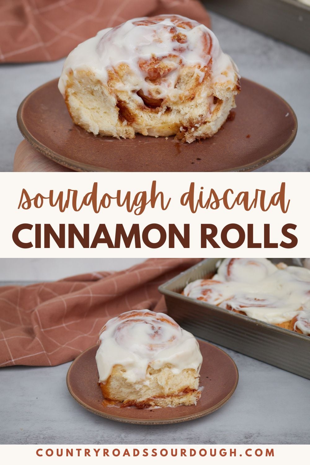 Quick Sourdough Discard Cinnamon Rolls (one hour rise) - Country Roads ...