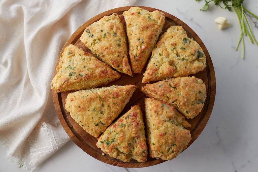 Cheesy Garlic Sourdough Scones (30 minutes) - Country Roads Sourdough