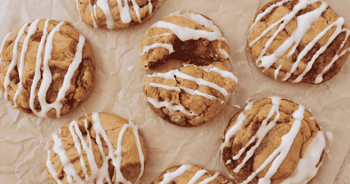 Sourdough Cinnamon Roll Cookies - Country Roads Sourdough