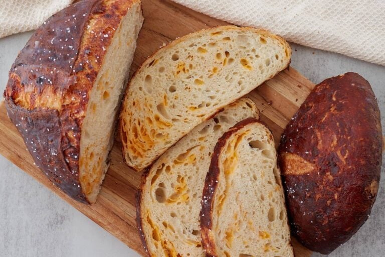 Cheesy Sourdough Pretzel Bread - Country Roads Sourdough
